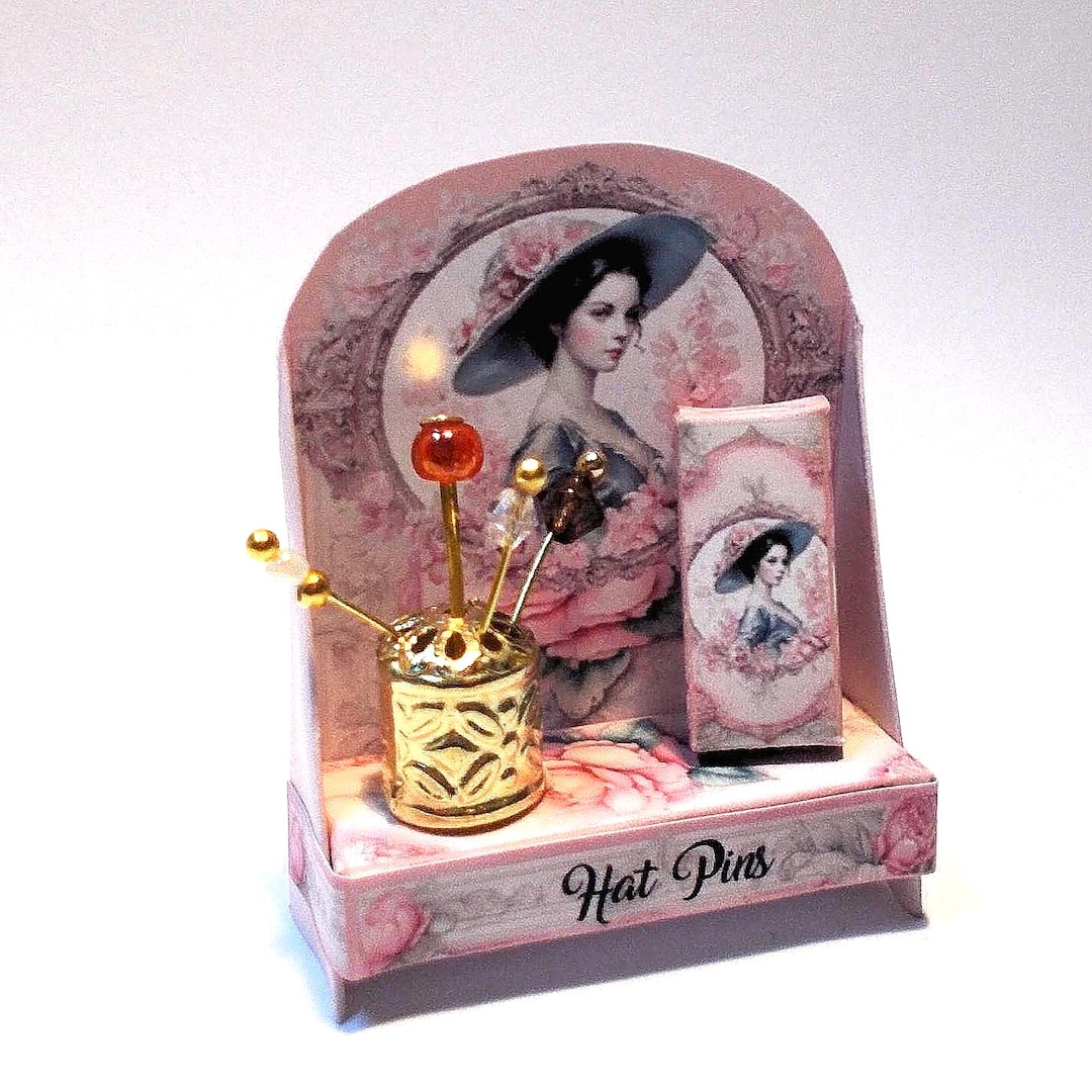 Dollhouse Hat Pin Display Stand Miniature 1/12th Scale - Etsy