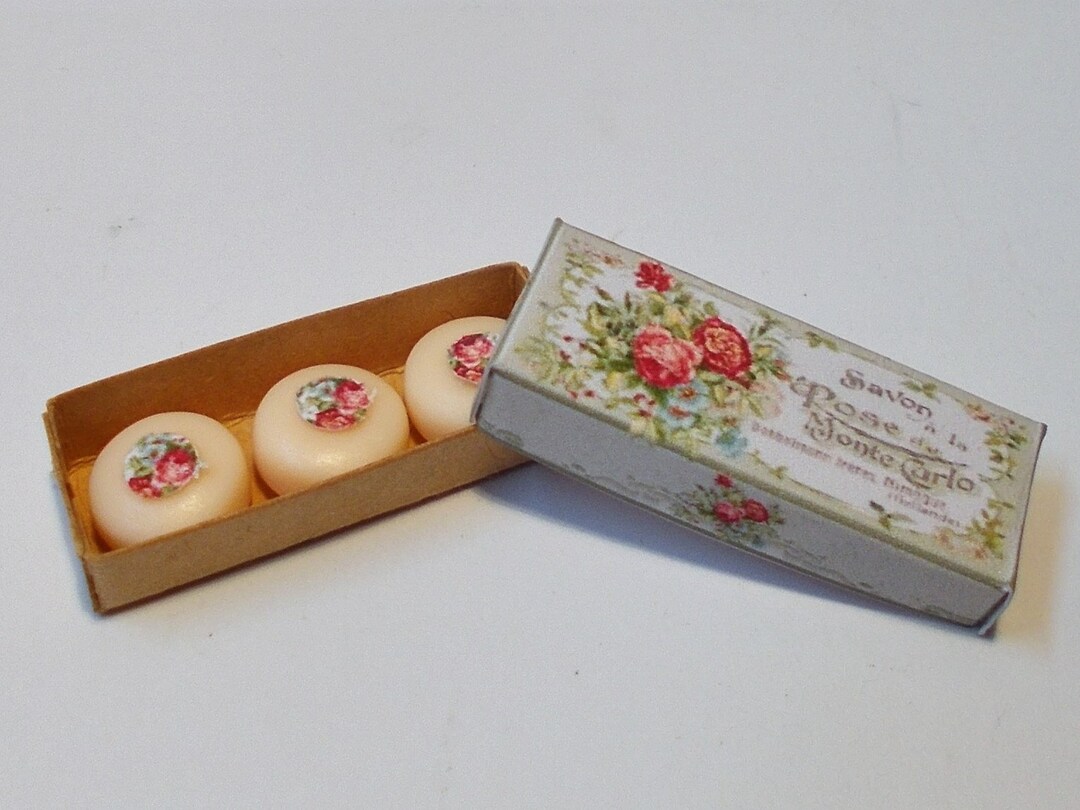 Dollhouse Rose De Monte Carlo Box of Soaps Miniature 1/12th - Etsy