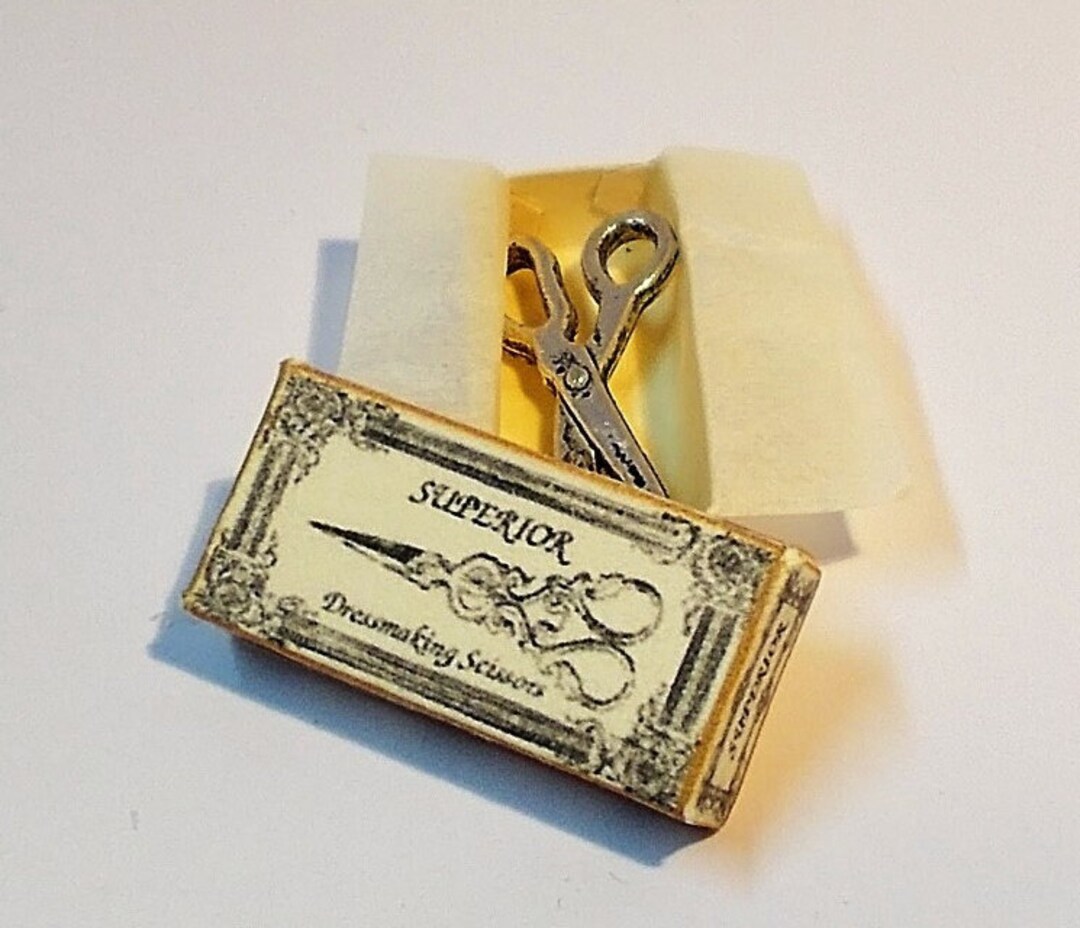 Dollhouse Dressmaking Scissors With Box 1/12th Miniature - Etsy