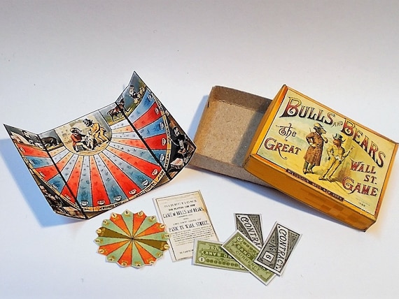Dolls House Vintage Board Game 1/12th Victorianbulls and - Etsy UK