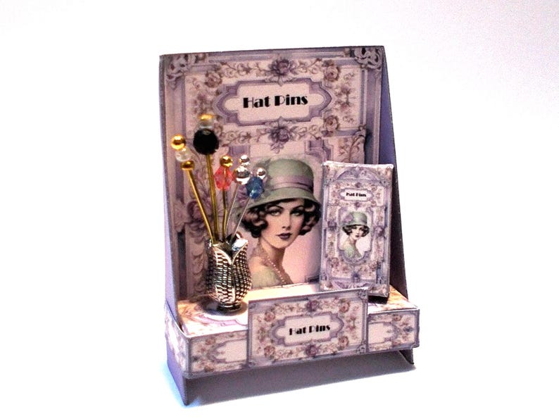 Dollhouse Lilac Hat Pin Display Stand Miniature 1/12th Scale - Etsy