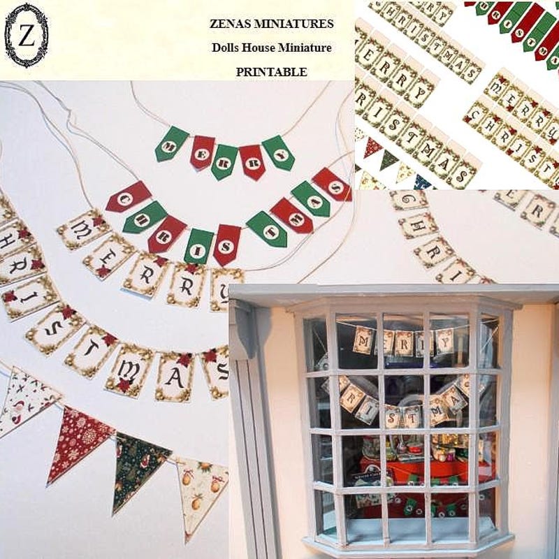 1:12 Dolls House Bunting - Etsy