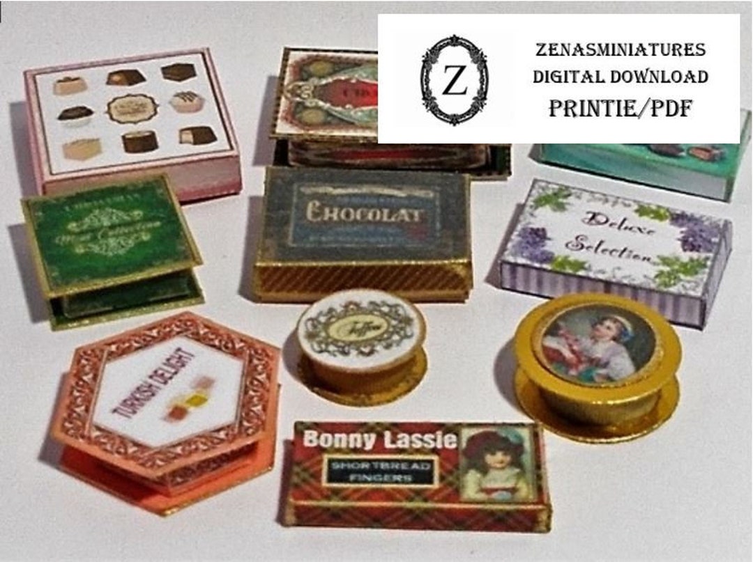 Dolls House Download-chocolate/sweet Shop,candy Kit #1 - 1/12th ...