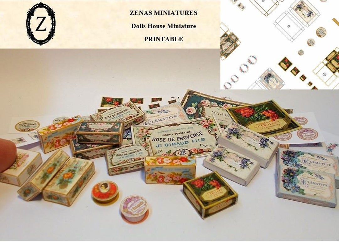 Dollhouse Download Soap Boxes 3 instant digital/pdf/printie KIT ...