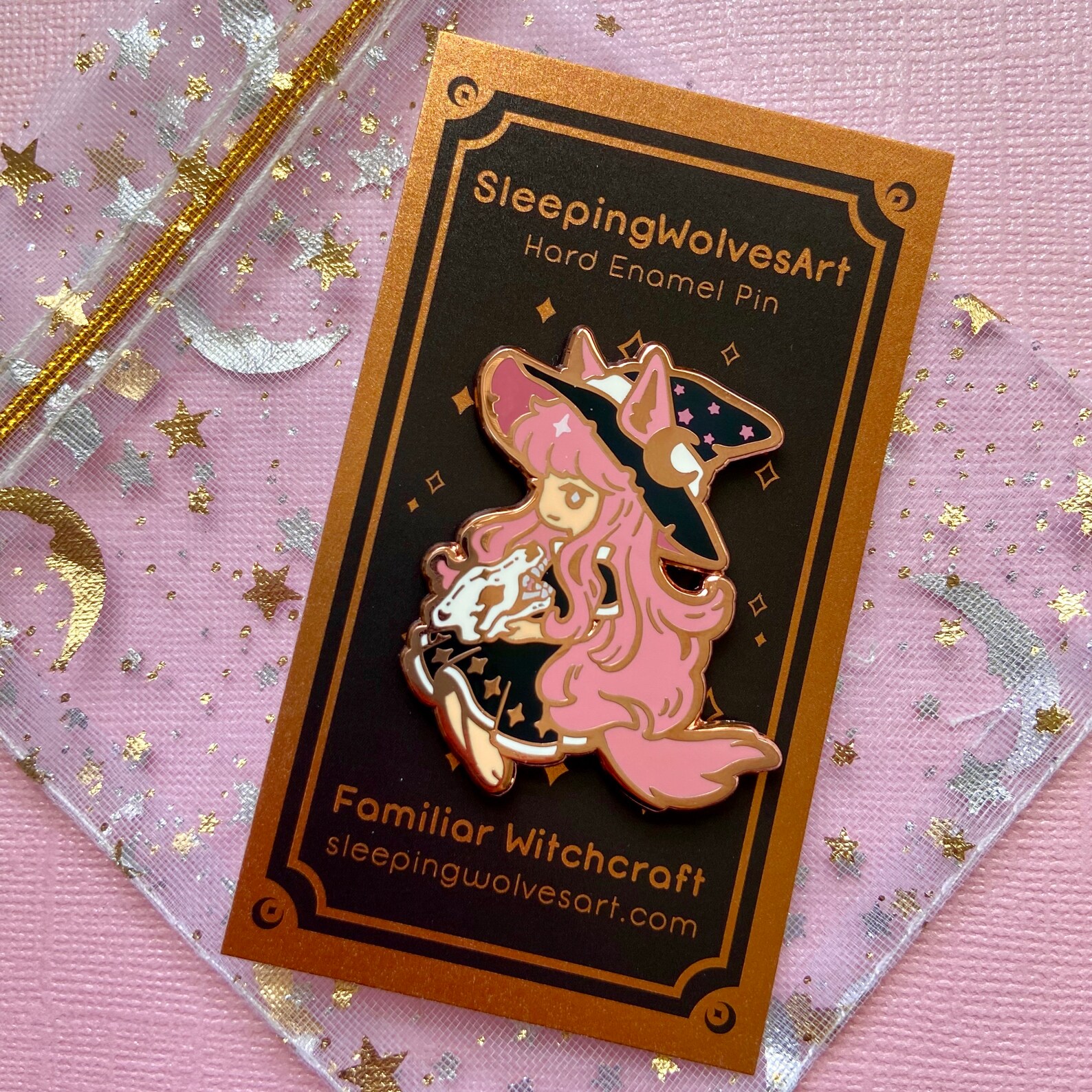 Familiar Witchcraft: Wolf Witches Hard Enamel Pins | Etsy