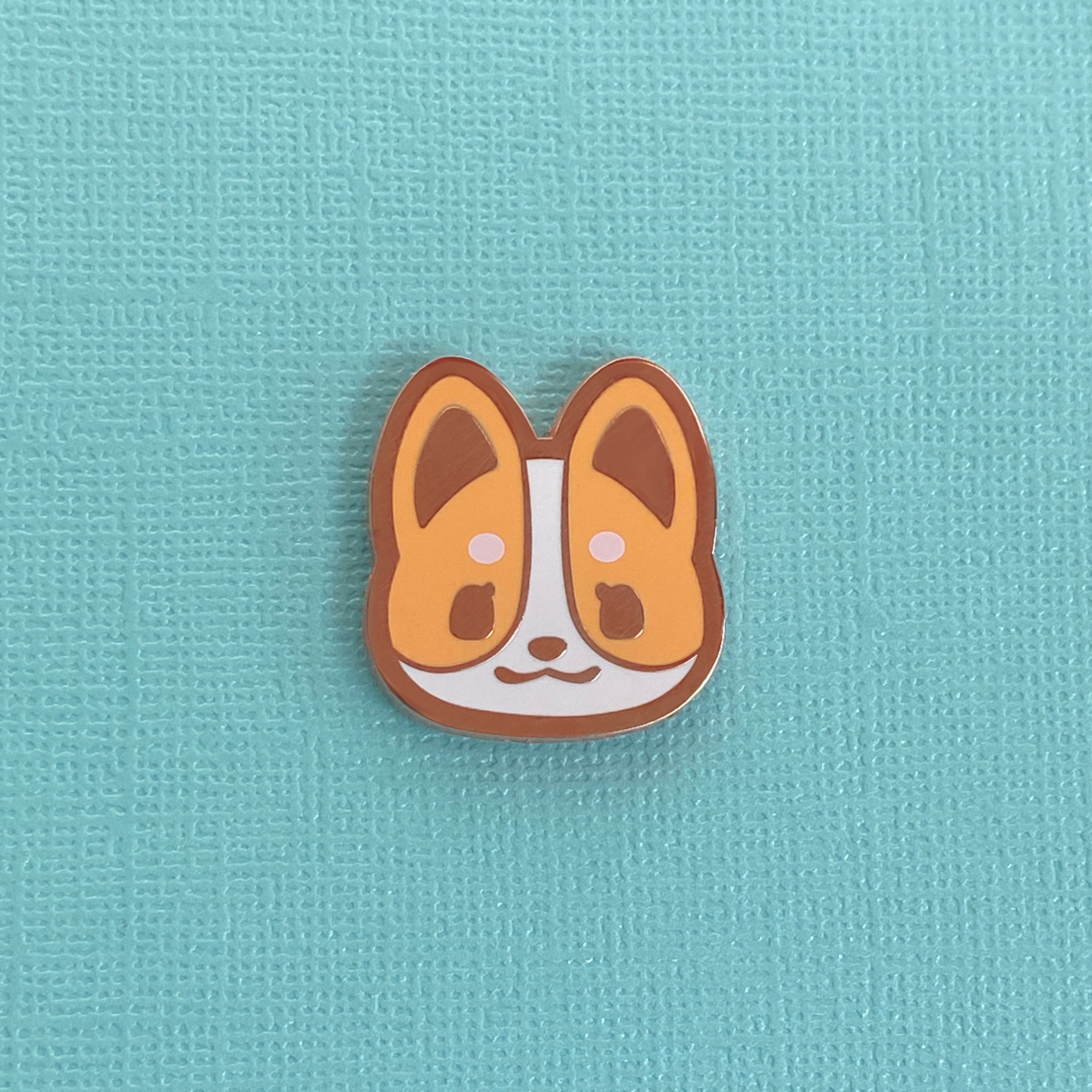 Corgi Head Hard Enamel Pins | Etsy