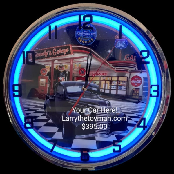 Custom Neon Clock - Etsy