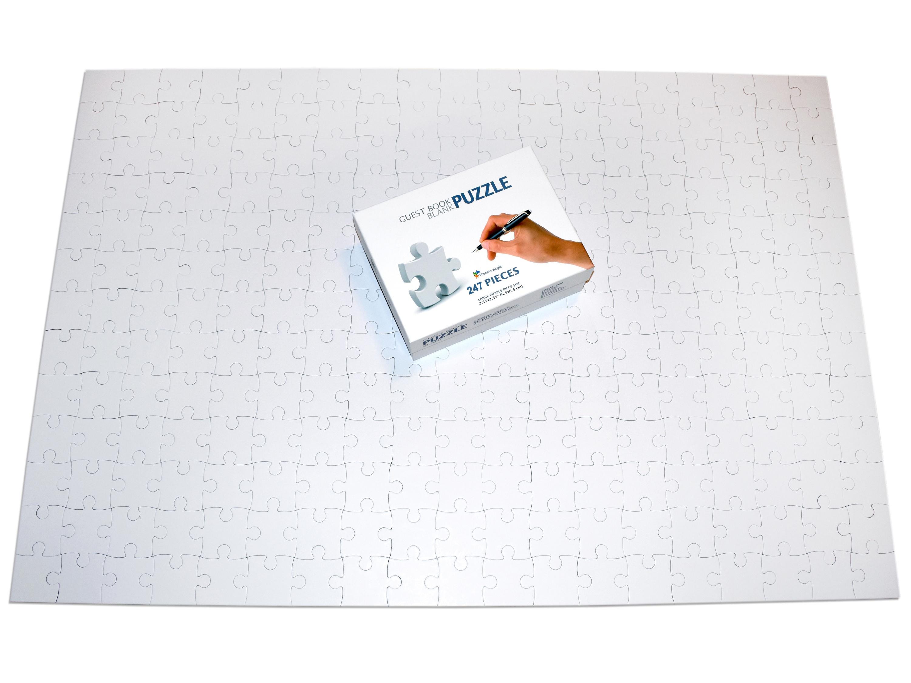Extra Large Blank Puzzle 48x33 Inches, 247 Pieces - Ideal for Wedding ...
