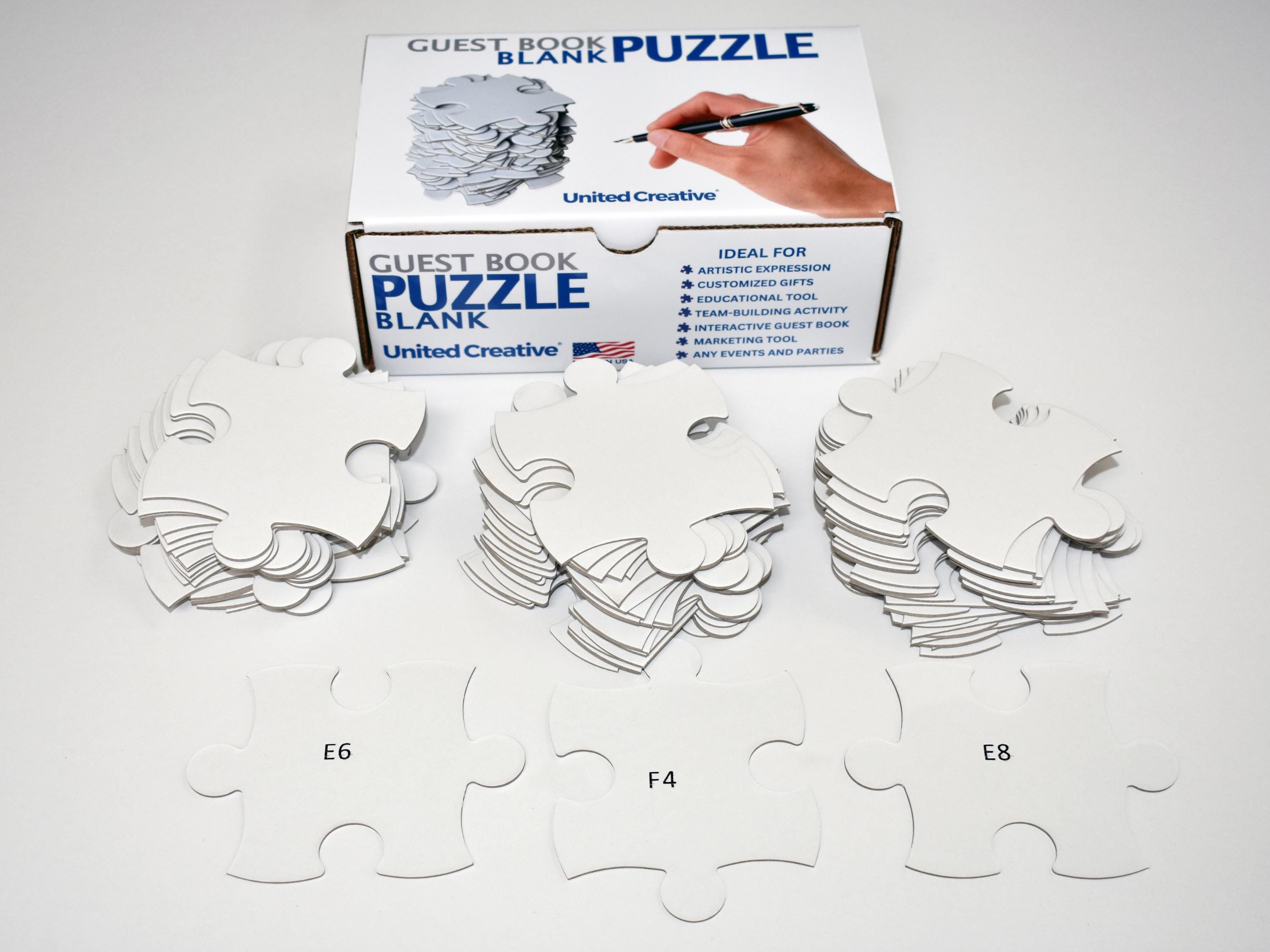 Extra Large Blank Puzzle 48x33 Inches, 247 Pieces - Ideal for Wedding ...