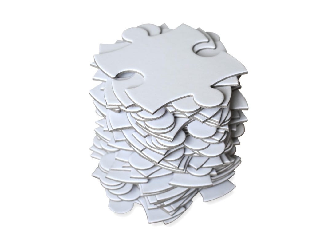 Extra Large Blank Puzzle 59x23 Inches, 207 Pieces, for Wedding Birthday ...