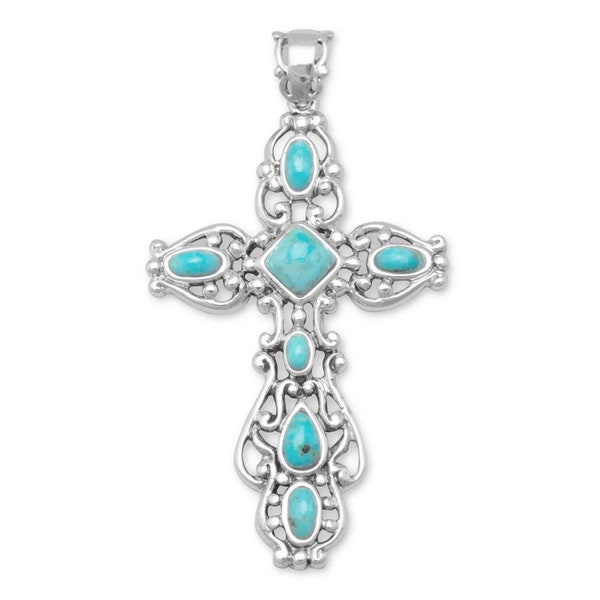 Turquoise Cross - Etsy