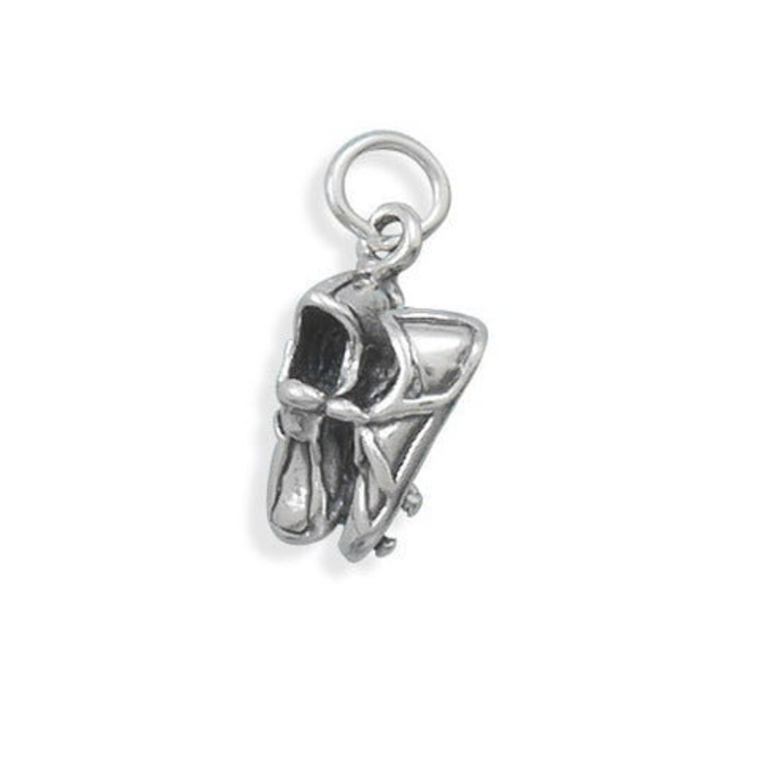 Sterling Silver Track Shoes Charm - Etsy