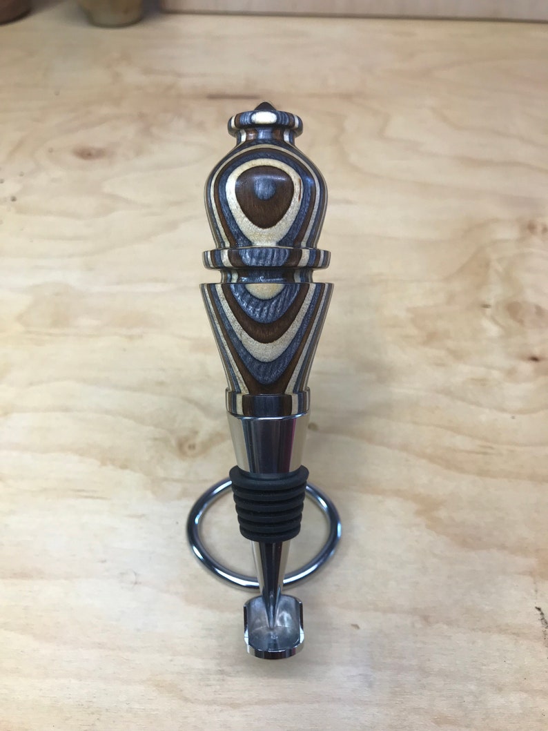 Show-stopper Bottle Stoppers Made From Dyed-and-laminated Hardwood ...