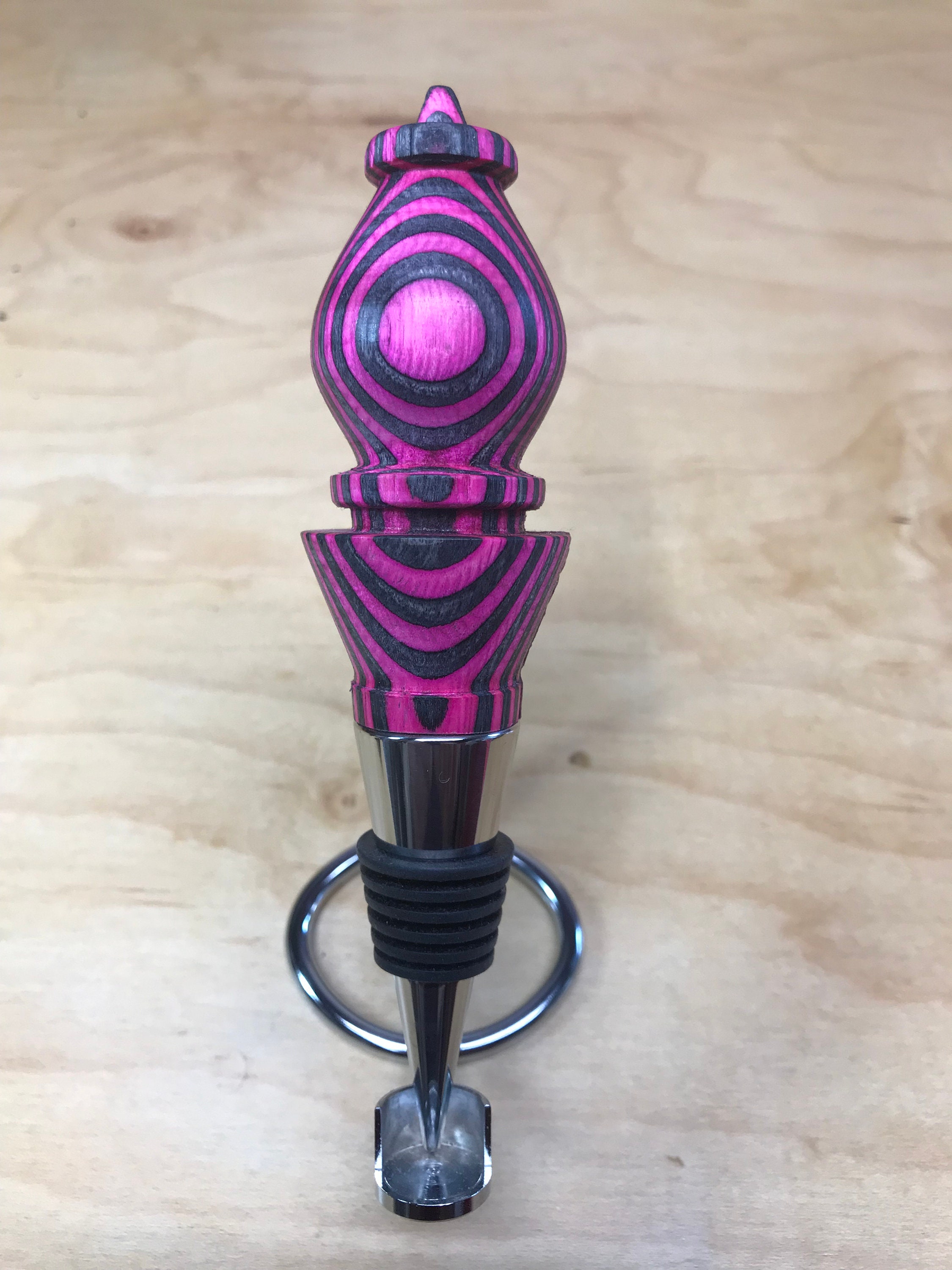 Show-stopper Bottle Stoppers Made From Dyed-and-laminated Hardwood ...