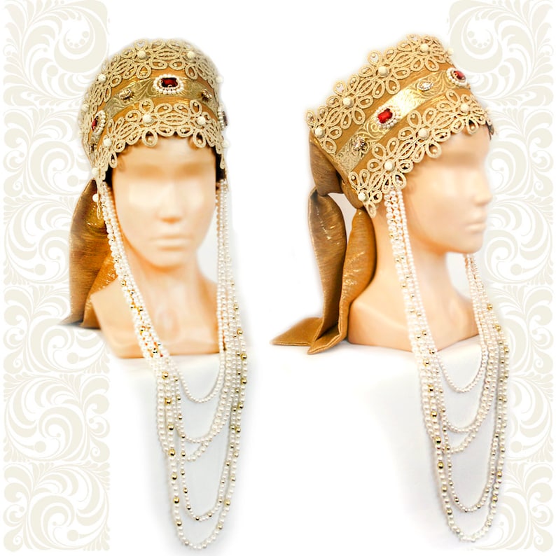 Kokoshnik Princess theatrical headwear Tiara | Etsy