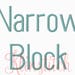 50% Sale!! Narrow Block Embroidery Fonts 3 Sizes Fonts BX Fonts ...