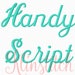 50% Sale!! Handy Script Embroidery Fonts 5 Sizes Fonts BX Fonts ...