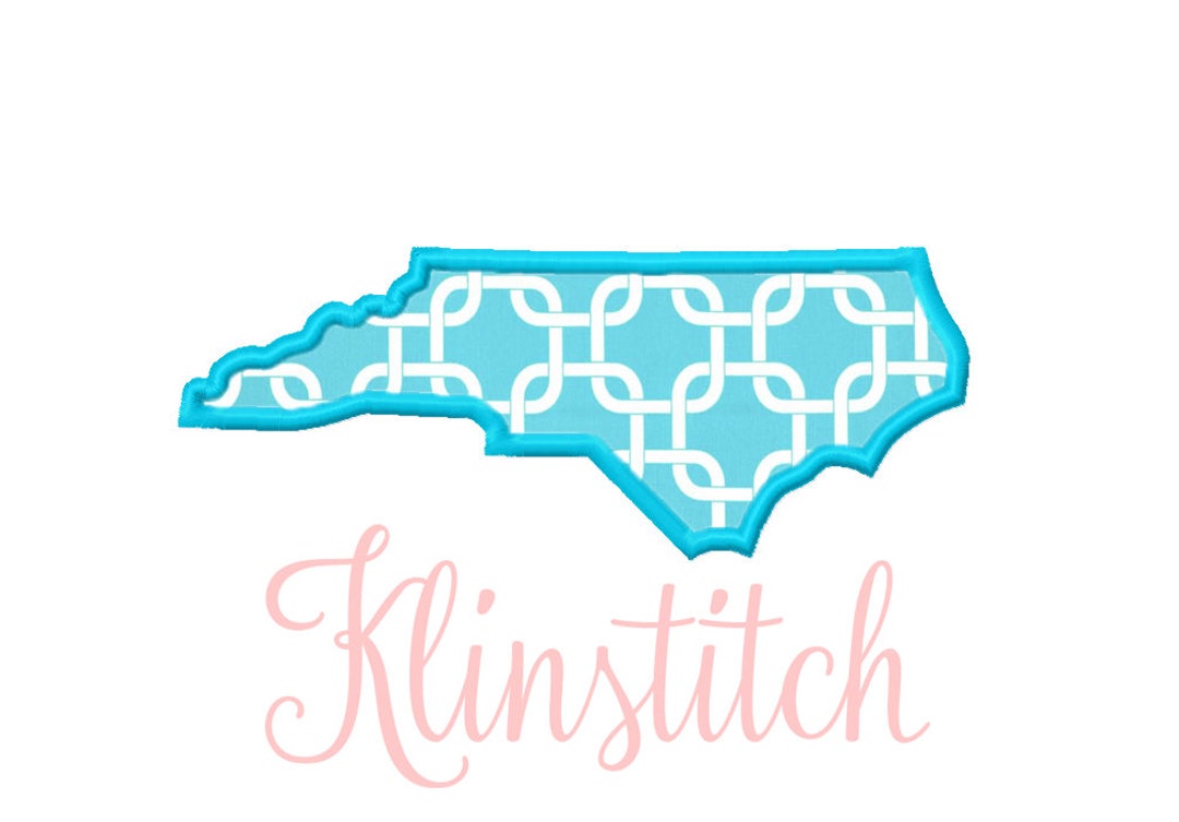 50% Sale!! North Carolina State Applique Designs 9 Sizes Embroidery ...