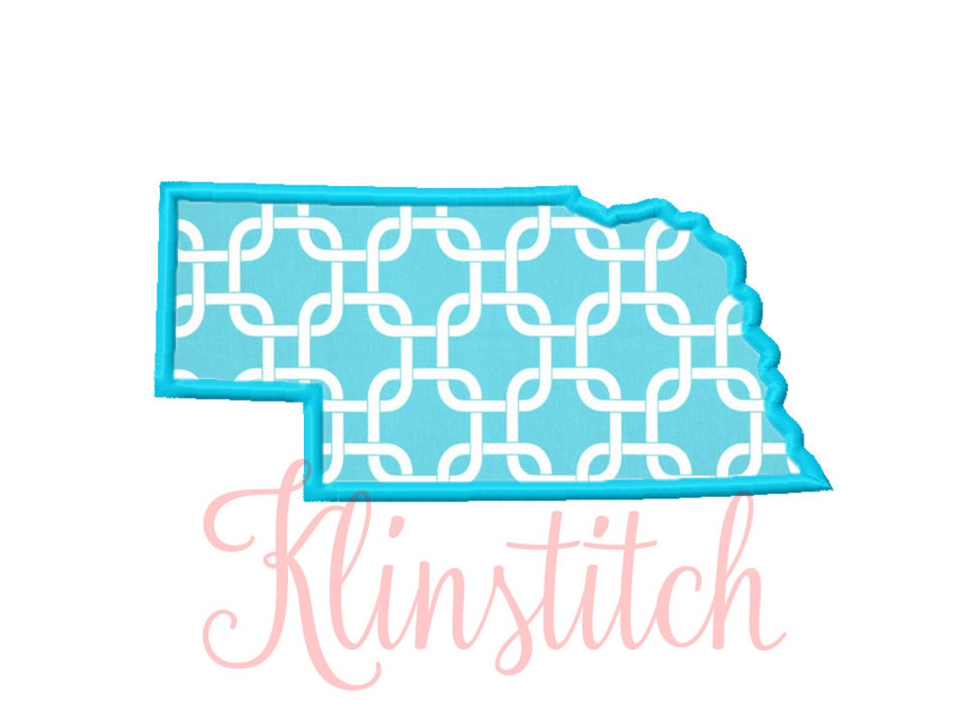 50% Sale!! Nebraska State Applique Designs 9 Sizes Embroidery Designs ...