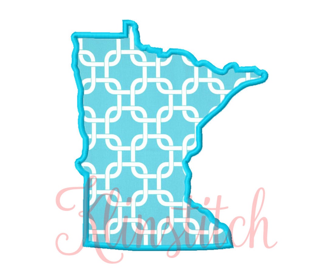 50% Sale!! Minnesota State Applique Designs 9 Sizes Embroidery Designs ...
