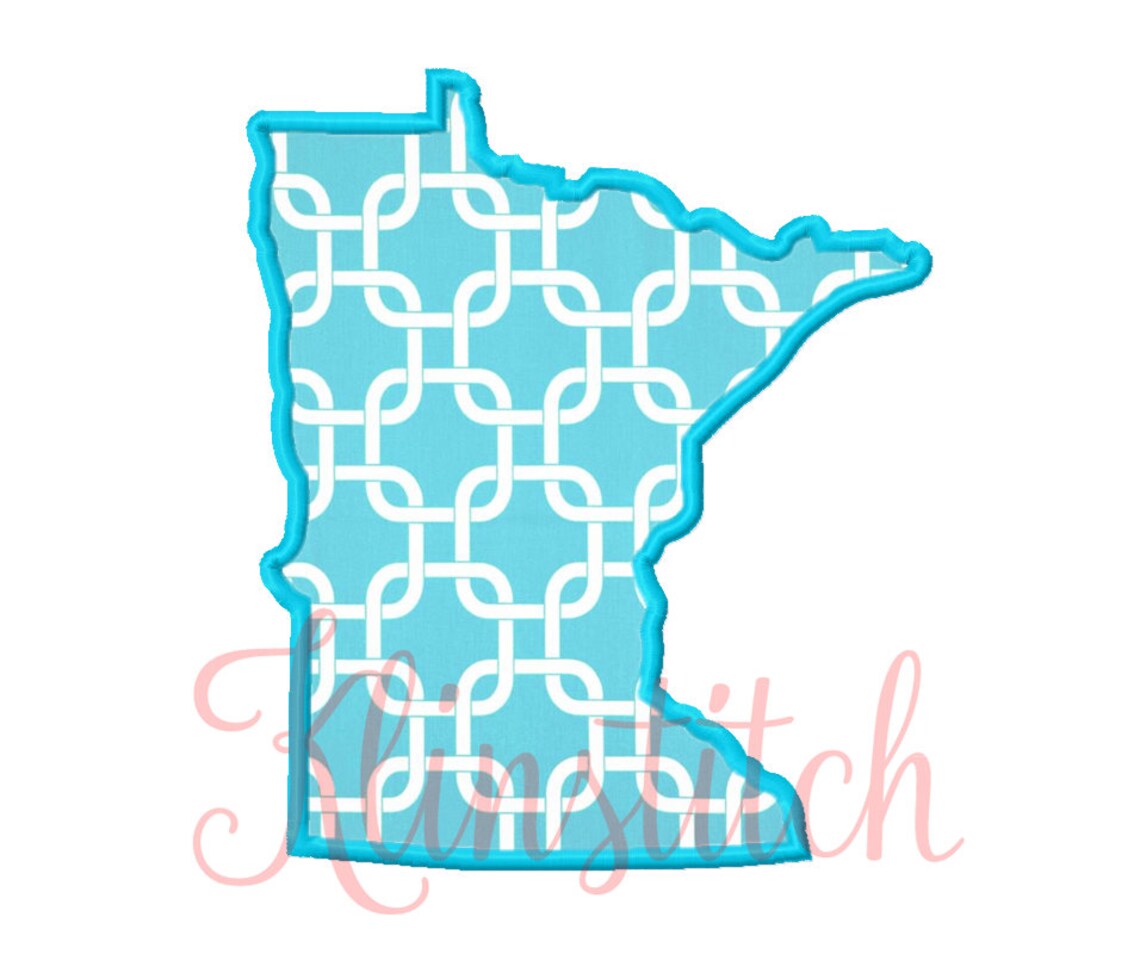 50% Sale Minnesota State Applique Designs 9 Sizes Embroidery - Etsy