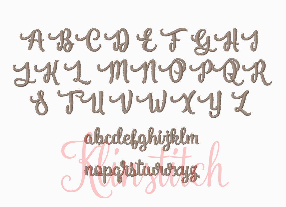 50% Sale Set 3 Vanilla Daisy Embroidery Fonts 5 Sizes Fonts - Etsy