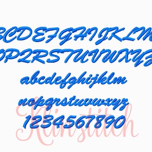 50% Sale!! Brush Script Embroidery Fonts 3 Sizes Fonts BX Fonts ...