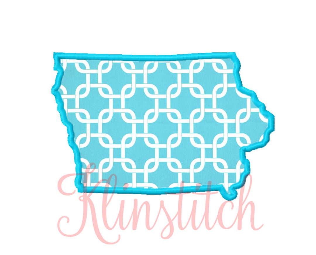 50% Sale!! Iowa State Applique Designs 9 Sizes Embroidery Designs USA ...