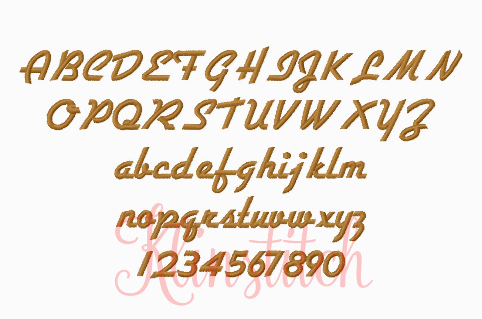 50% Sale City Script Embroidery Fonts 4 Sizes Fonts BX Fonts | Etsy