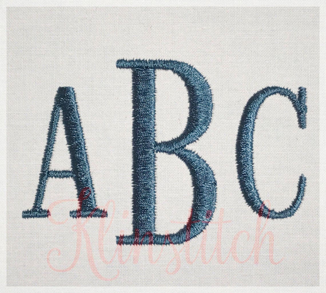 50% Sale!! Roman Monogram Embroidery Fonts 3 Sizes Three Letters ...