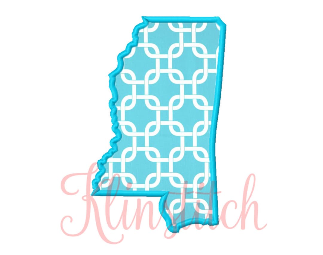 50% Sale!! Mississippi State Applique Designs 9 Sizes Embroidery ...