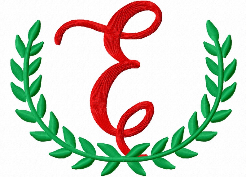 Leaf Font e Initial Monogram Embroidery Fonts 11 - Etsy