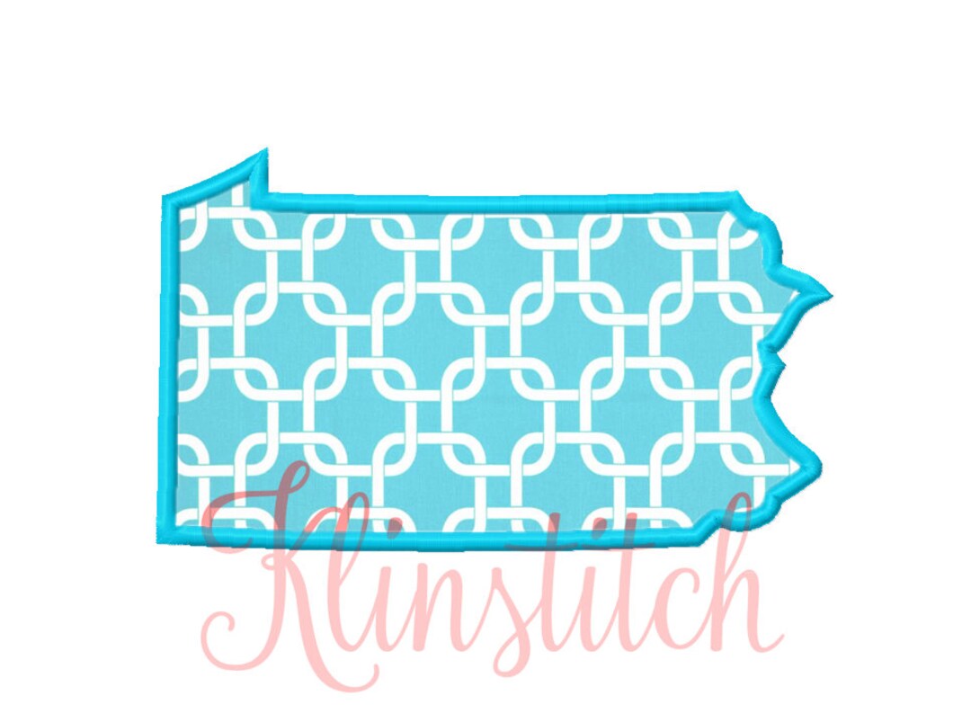 50% Sale!! Pennsylvania State Applique Designs 9 Sizes Embroidery ...