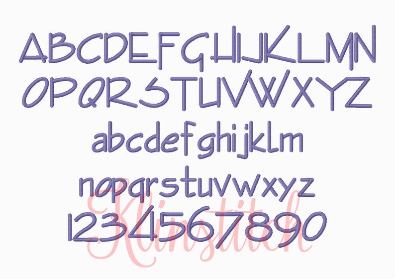50% Sale!! Enviro Embroidery Fonts 2 Sizes Fonts BX Fonts Embroidery ...