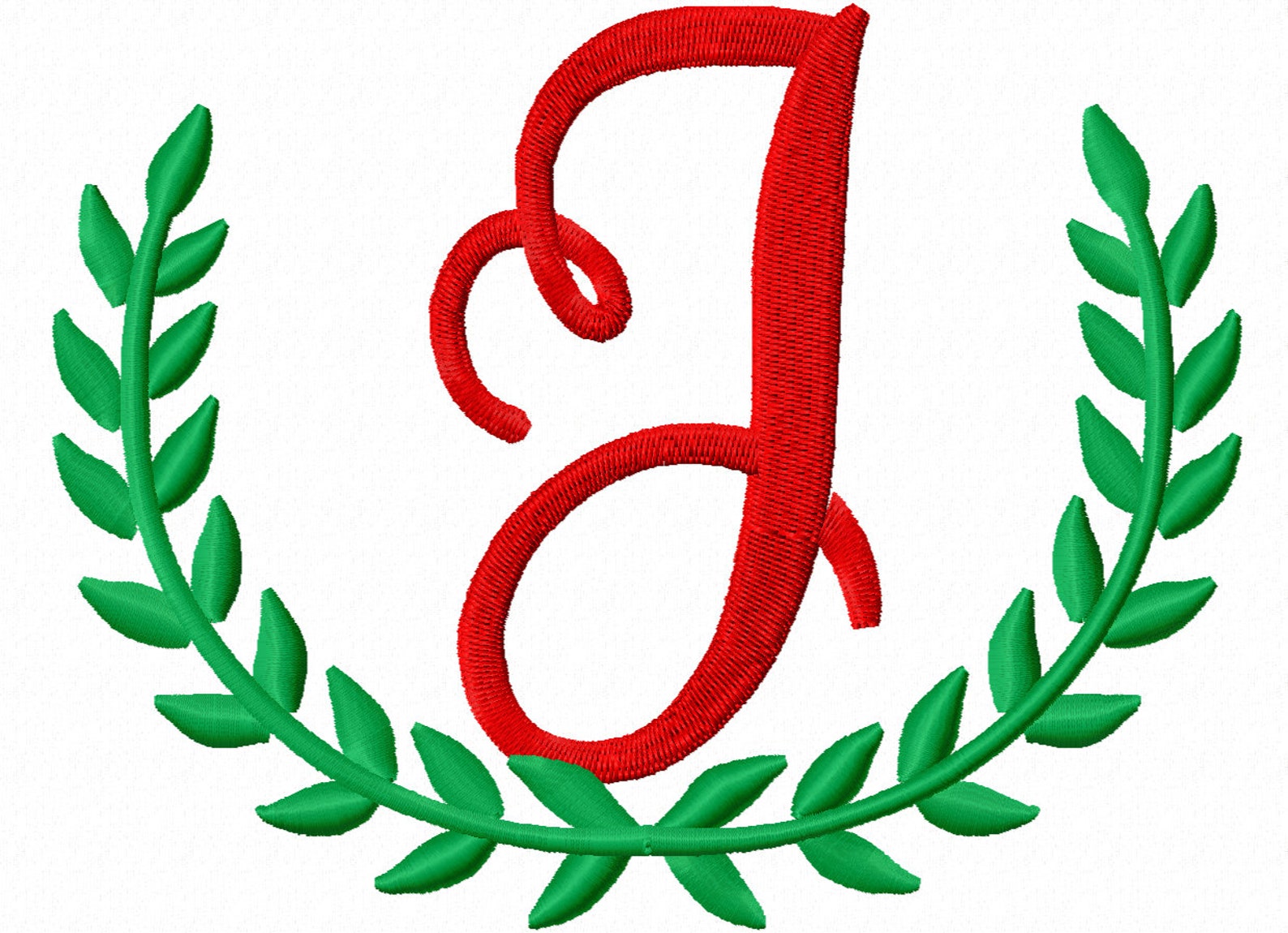 Leaf Font j Initial Monogram Embroidery Fonts 11 - Etsy