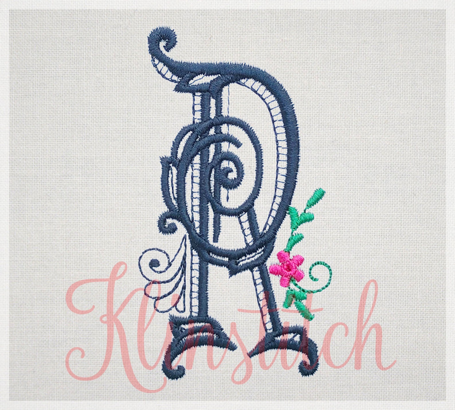 Swirl r Initial Monogram Embroidery Fonts 5 Sizes - Etsy