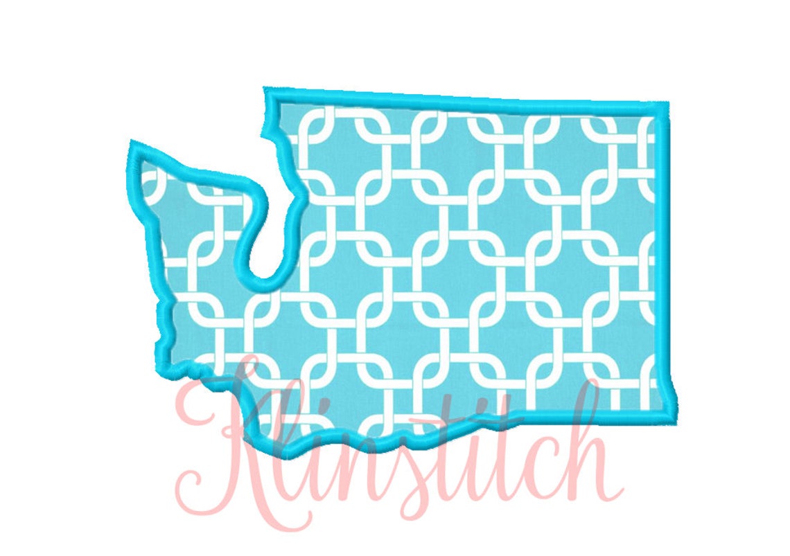 50% Sale!! Washington State Applique Designs 9 Sizes Embroidery Designs ...