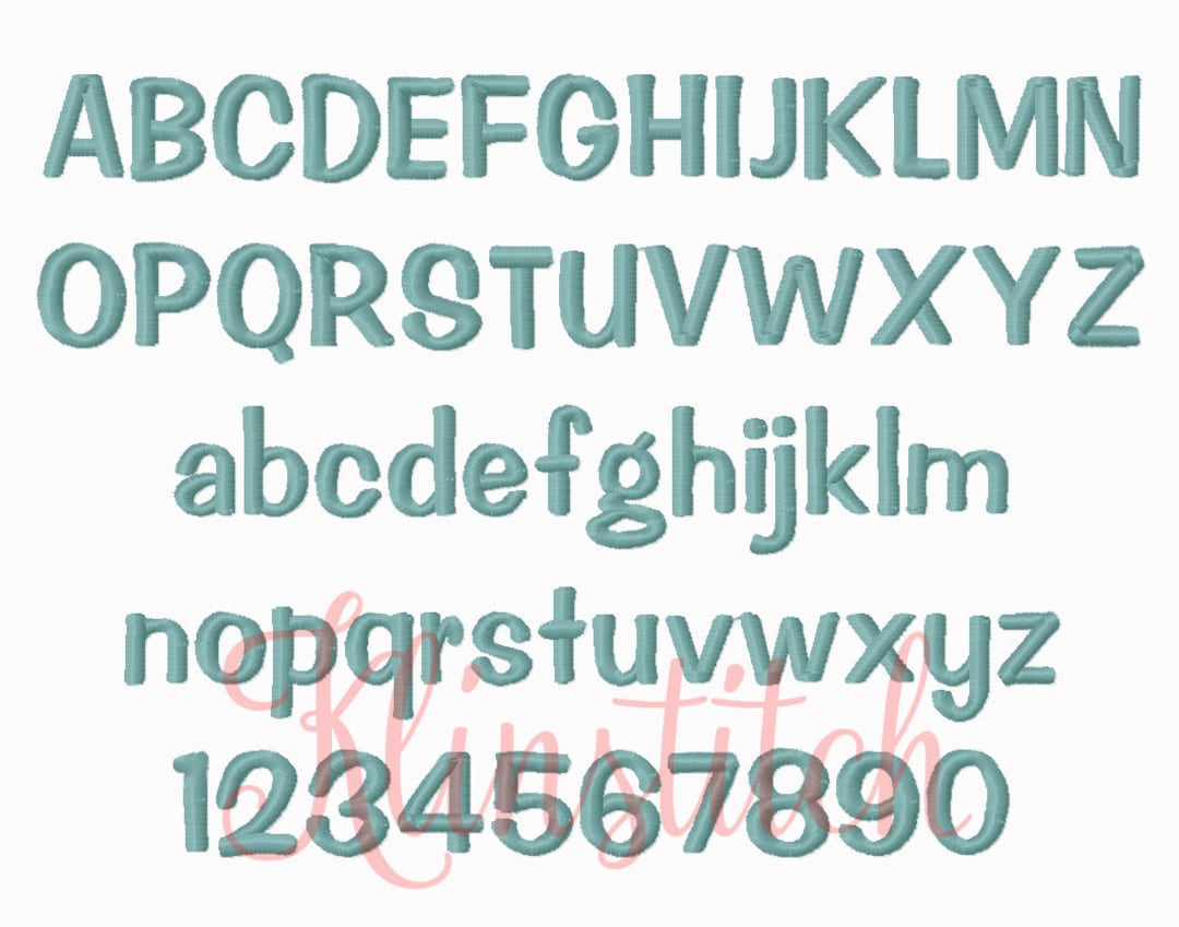 50% Sale!! Impress Embroidery Fonts 4 Sizes Fonts BX Fonts Embroidery ...