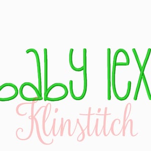 50% Sale!! Baby Lexi Embroidery Fonts 5 Sizes Fonts BX Fonts Embroidery ...