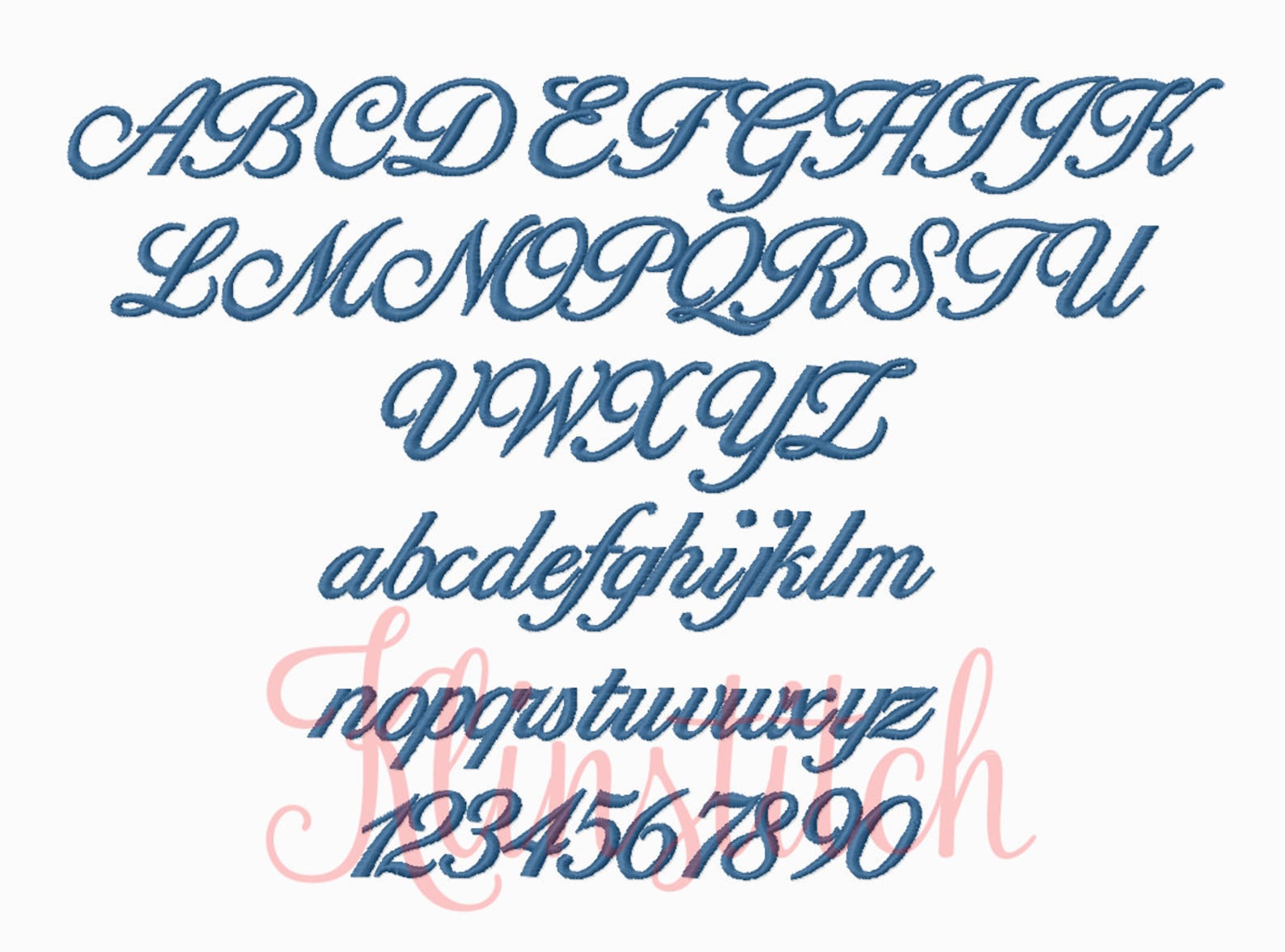 50% Sale Ballantines Script Embroidery Fonts 5 Sizes Fonts BX Fonts ...