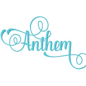 50% Sale!! Set 3 Anthem Embroidery Fonts 5 Sizes Fonts BX Fonts ...