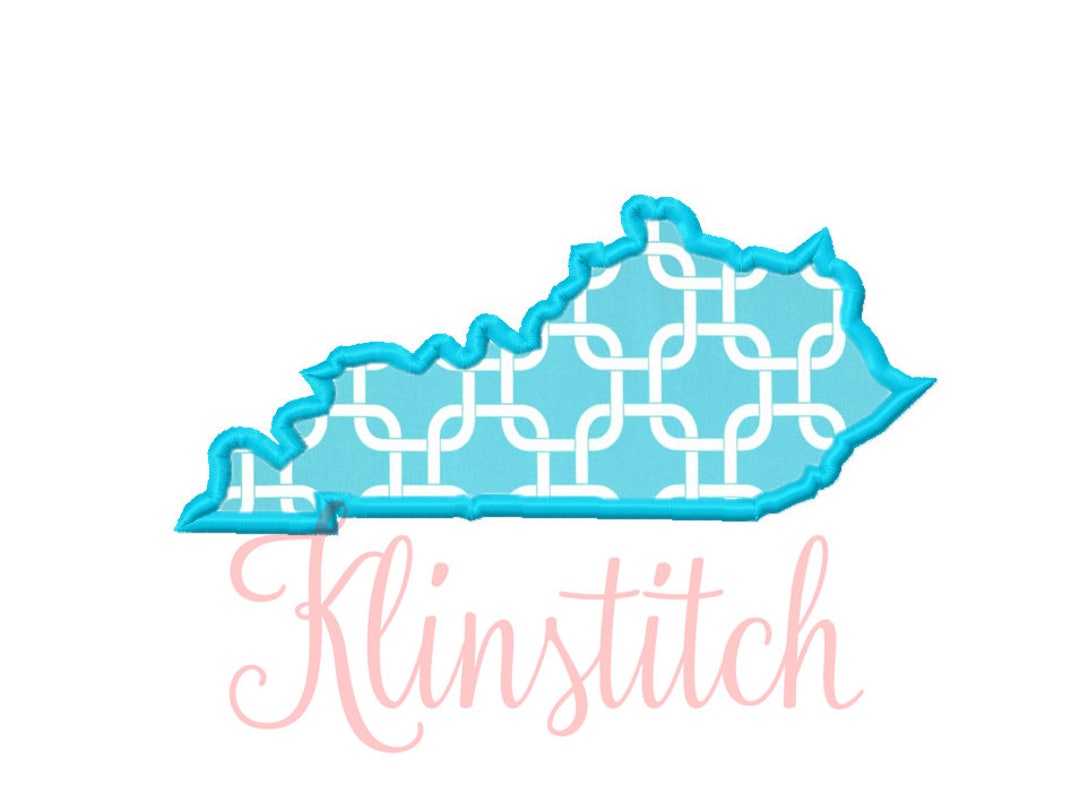 50% Sale!! Kentucky State Applique Designs 9 Sizes Embroidery Designs ...