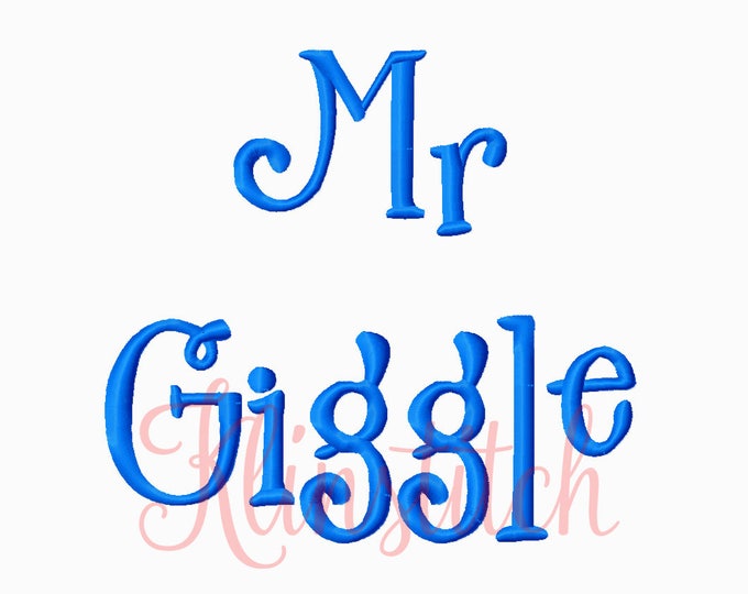 Giggles Machine Embroidery Font Monogram Alphabet 3 Sizes BX Files ...