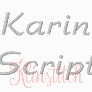 50% Sale!! Karin Script Embroidery Fonts 4 Sizes Fonts BX Fonts ...
