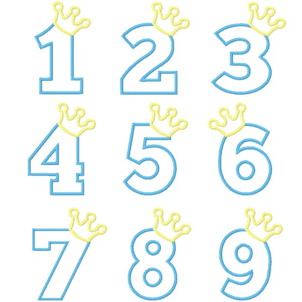 Number Embroidery - Etsy