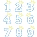 50% Sale!! Number Applique Designs Crown Embroidery Design 6 Sizes ...