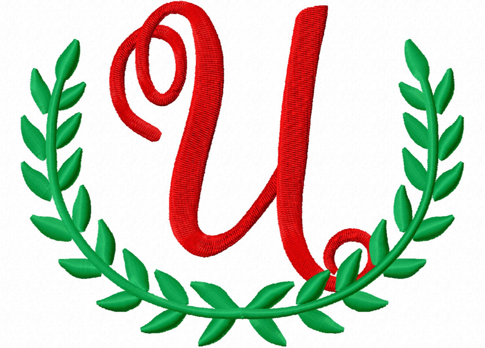 Leaf Font u Initial Monogram Embroidery Fonts 11 - Etsy