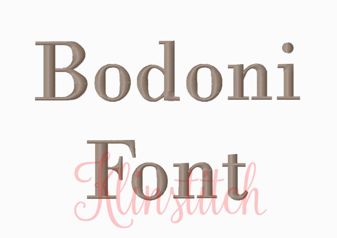 50% Sale!! Bodoni Embroidery Fonts 2 Sizes Fonts BX Fonts Embroidery ...
