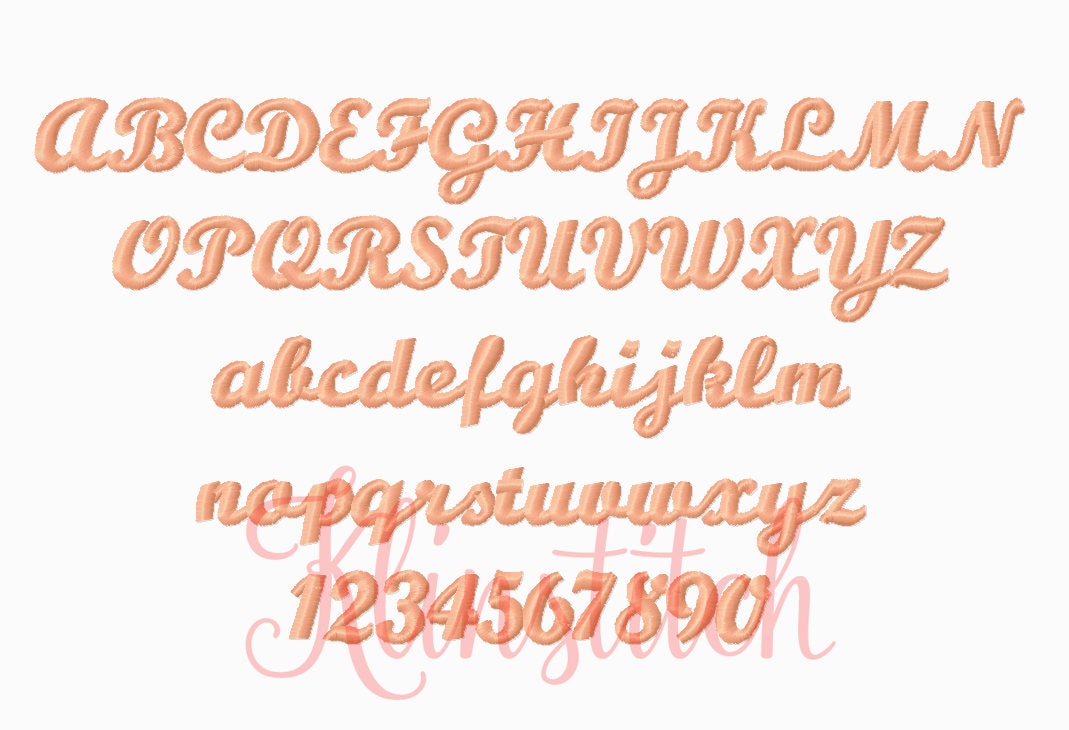 50% Sale SM Script Embroidery Fonts 3 Sizes Fonts BX Fonts - Etsy Australia