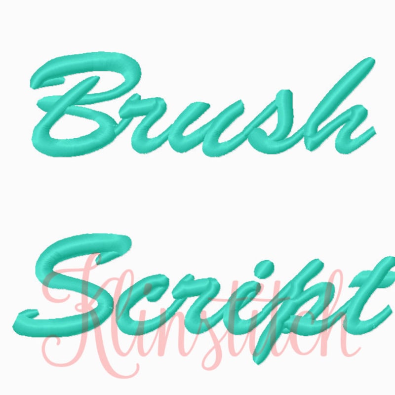 Script Embroidery Font - Etsy